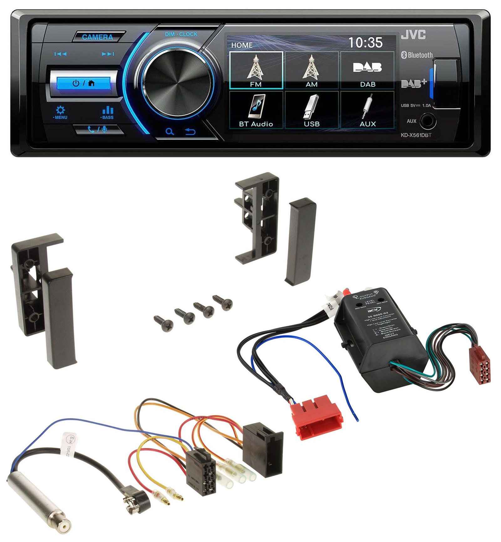 KENWOOD DAB USB Bluetooth MP3 Autoradio für Audi A2 A3 8L A6 C5 A4 B5 ...