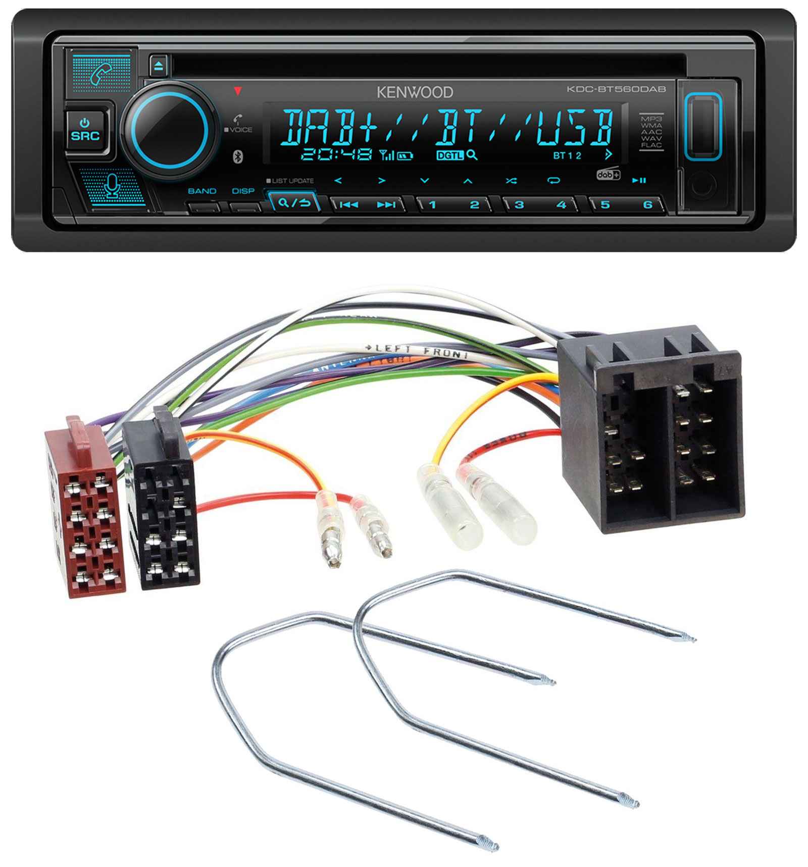 KENWOOD BLUETOOTH DAB CD MP3 USB Autoradio per Audi 80 86-96 90 84-91 ...