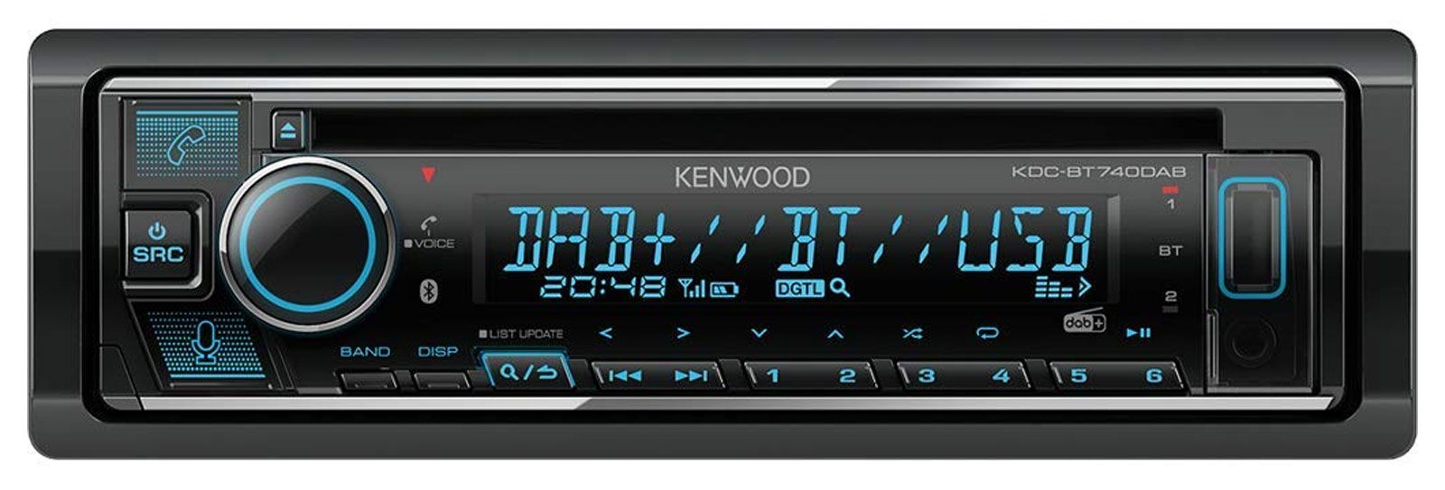 Kenwood Bluetooth DAB CD MP3 USB Autoradio für Citroen Nemo Peugeot ...